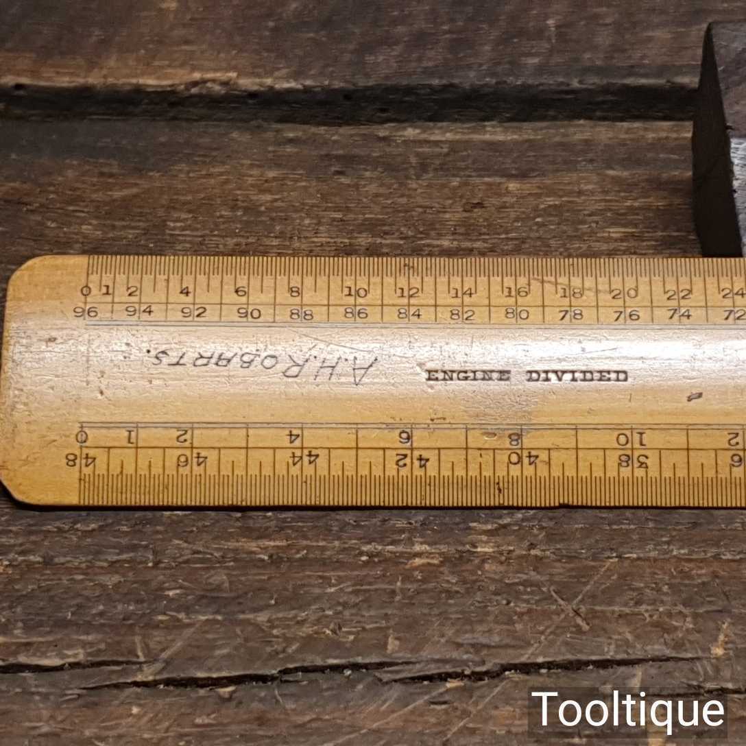Vintage British Made Engineer’s Boxwood Engine Divided Ruler – Good ...