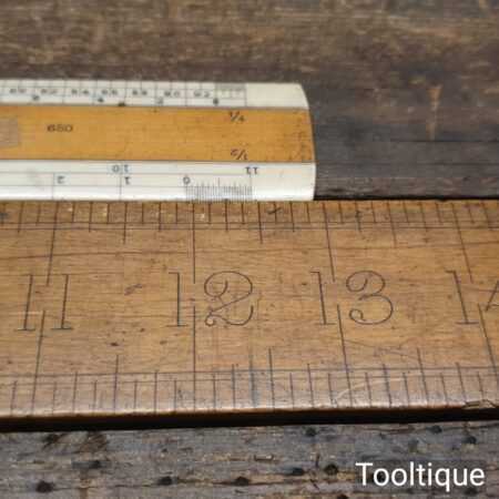 Vintage Anker Engineer’s Engine Divided Ruler – Good Condition | Tooltique