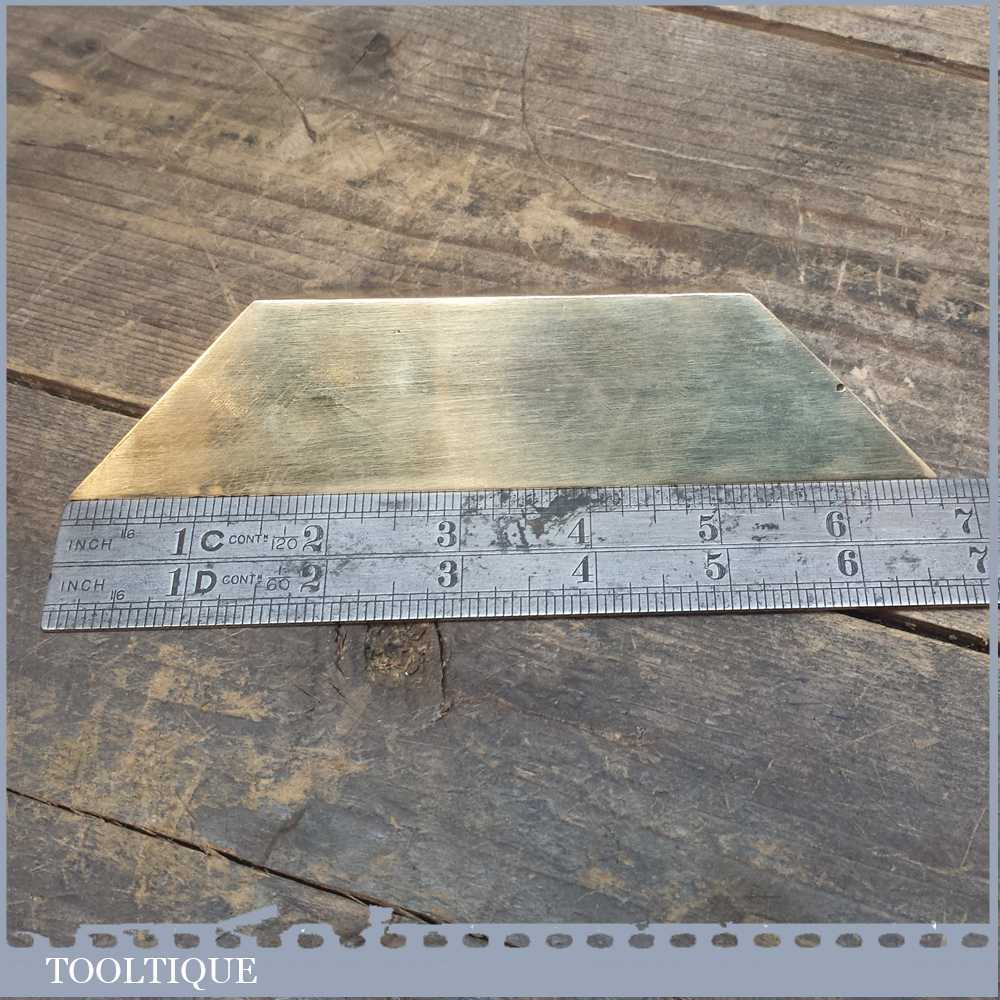 Vintage Brass 45 Degree Mitre Template Measuring Approx 7” Long | Tooltique