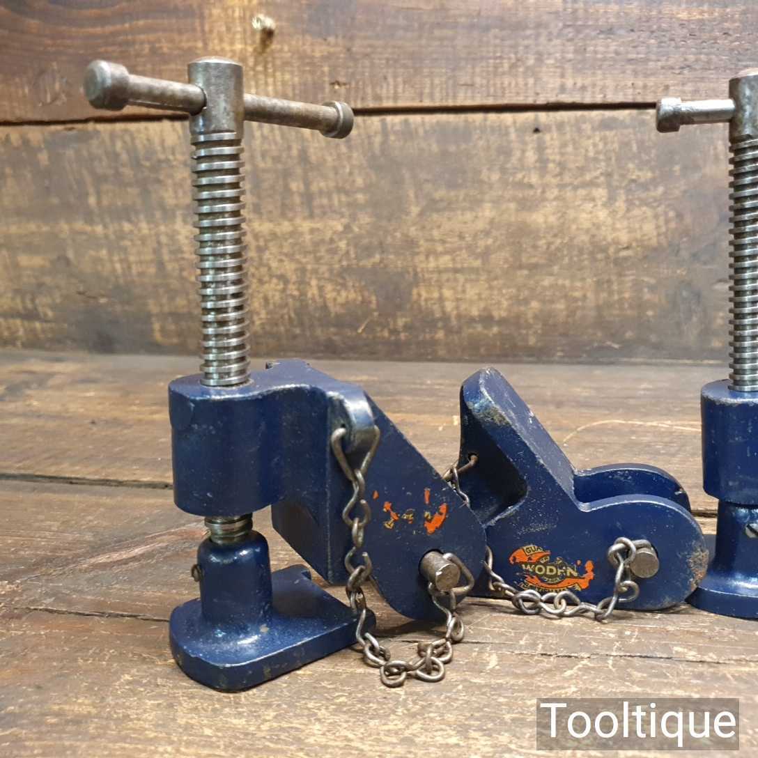 2 Vintage Pairs Of Woden Sash Clamp Heads – Good Condition | Tooltique