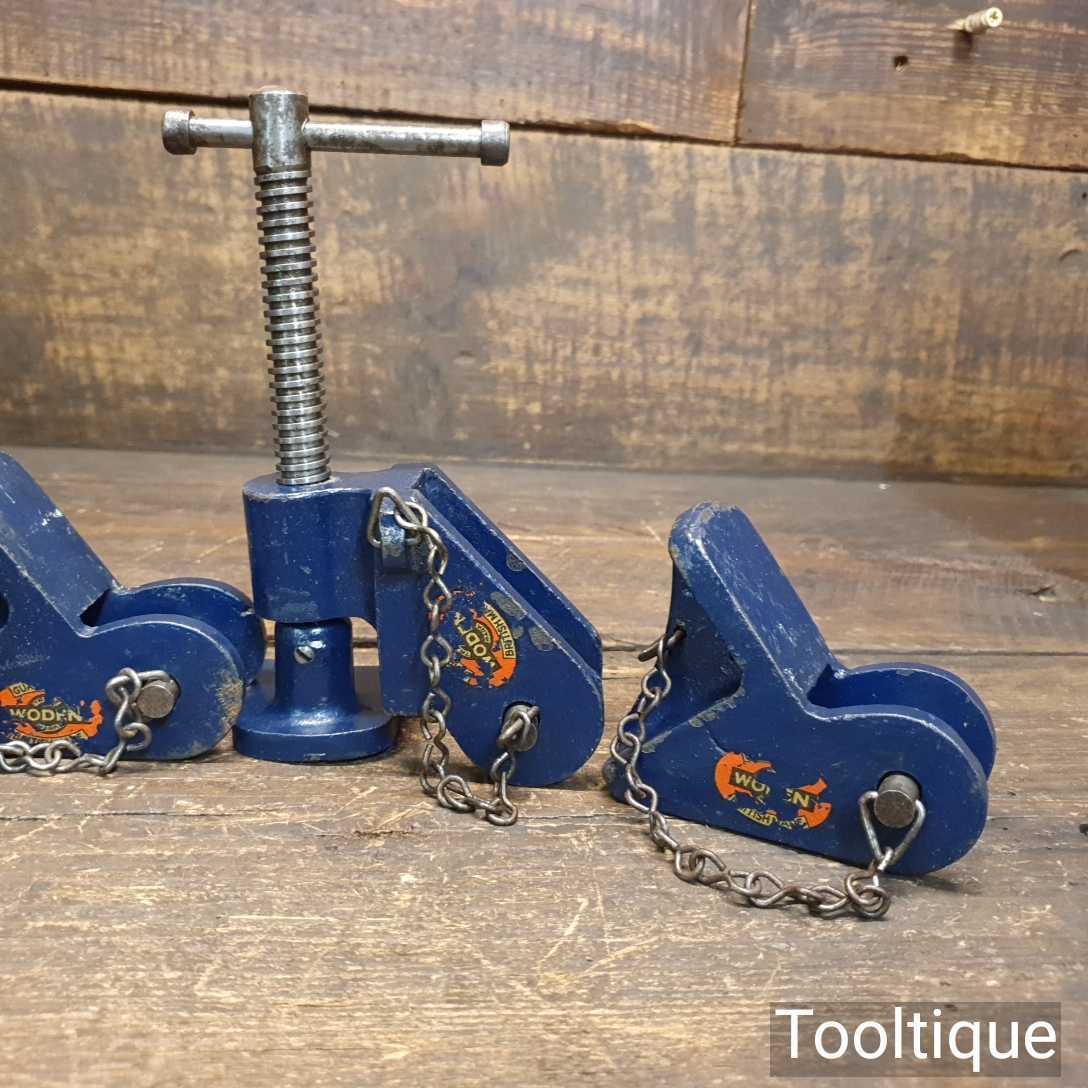 2 Vintage Pairs Of Woden Sash Clamp Heads – Good Condition | Tooltique