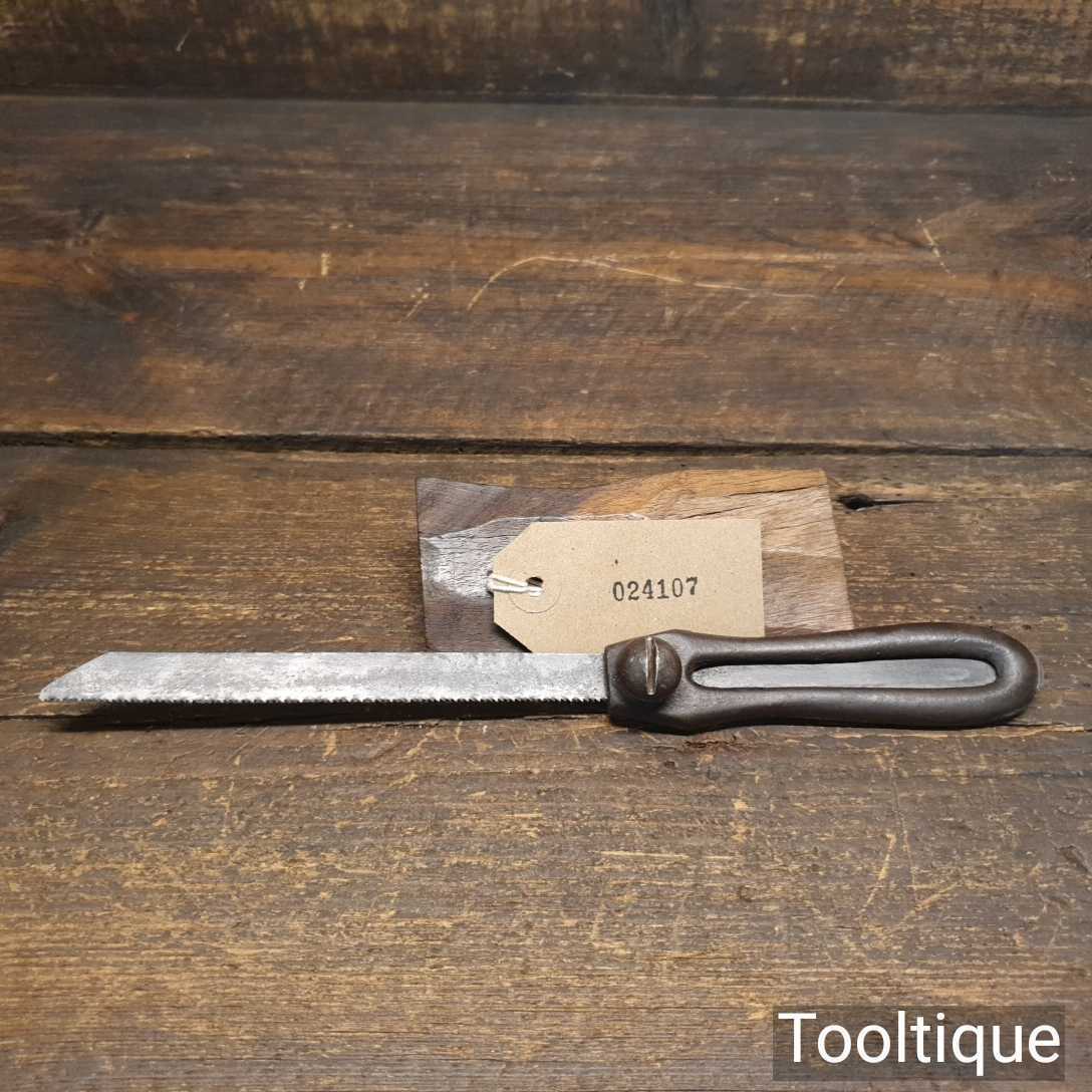 Vintage Cast Steel Utility Pad Saw Handle With Hacksaw Blade Ready To ...