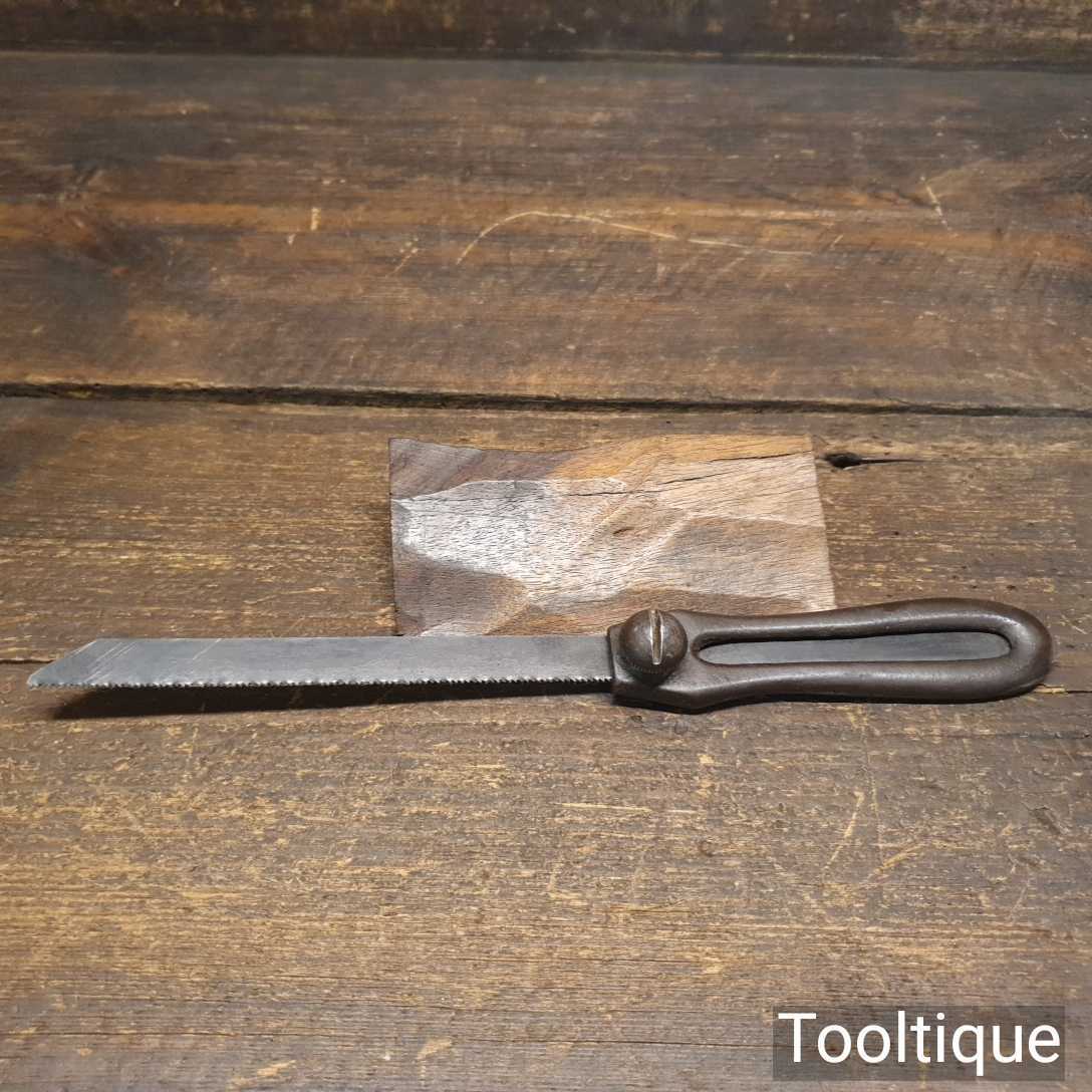 Vintage Cast Steel Utility Pad Saw Handle With Hacksaw Blade Ready To ...