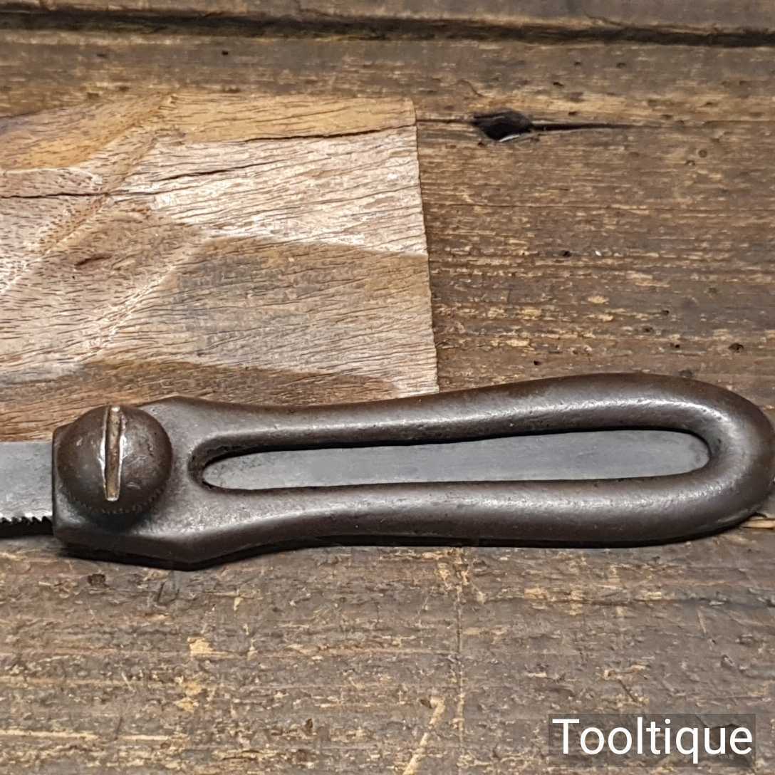 Vintage Cast Steel Utility Pad Saw Handle With Hacksaw Blade Ready To ...