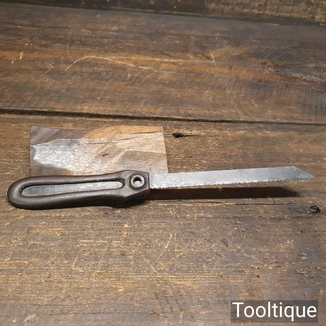 Vintage Cast Steel Utility Pad Saw Handle With Hacksaw Blade Ready To ...