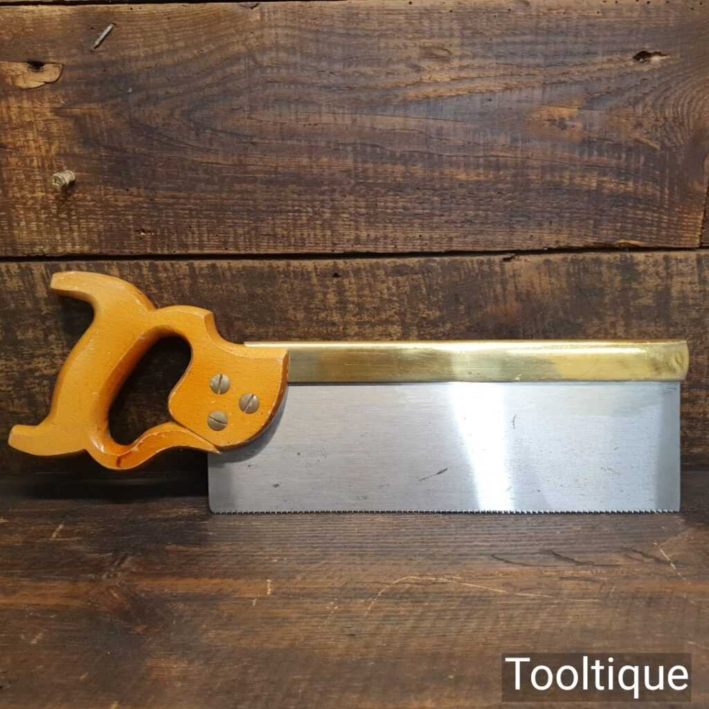 Vintage W. Tyzack Sons & Turner 12” Brass Back Tenon Saw – Sharpened ...