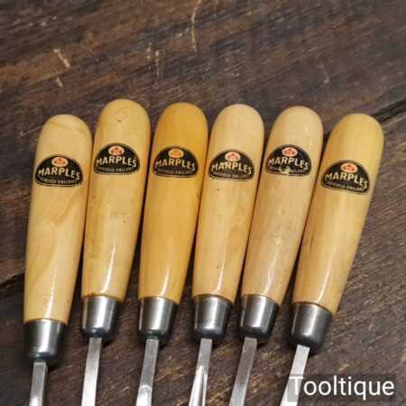 Scarce Set of 6 Vintage W. Marples Wood Carving Chisels – Sharpened ...