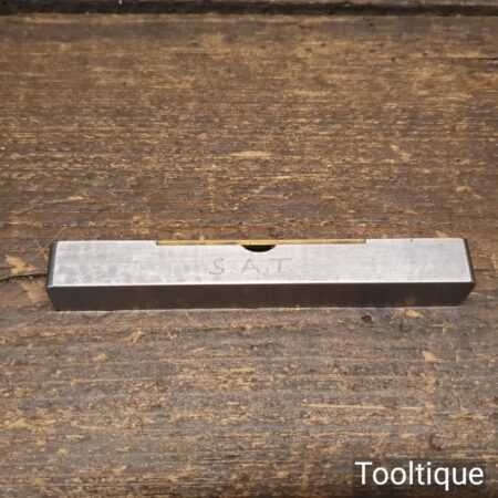 Vintage Machinists 4 ½” Cast Steel & Brass Spirit Level – Good ...