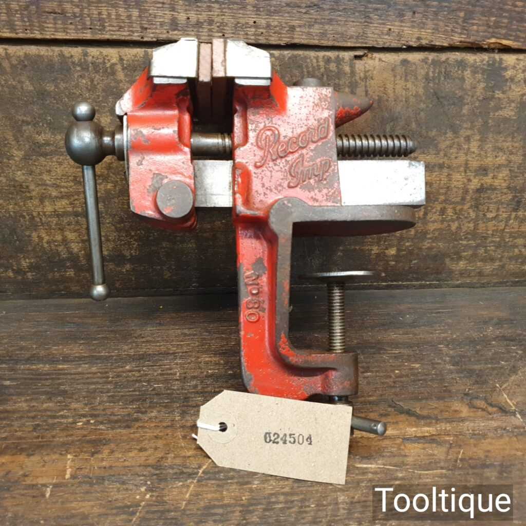Vintage Record IMP No 80 Vice With 2 ⅜” Jaws – Good Condition | Tooltique