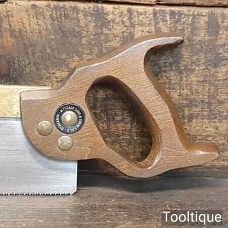 Vintage Tyzack & Turner 10” Brass Back Dovetail Saw – Sharpened ...