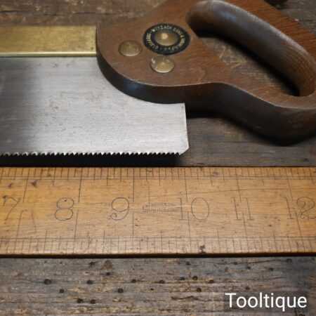 Vintage Tyzack & Turner 10” Brass Back Dovetail Saw – Sharpened ...