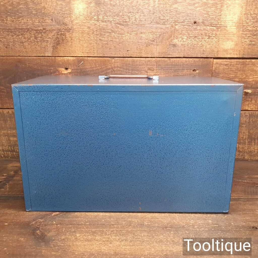 Vintage Enox Pressed Steel Engineer’s Tool Box – Good Condition | Tooltique