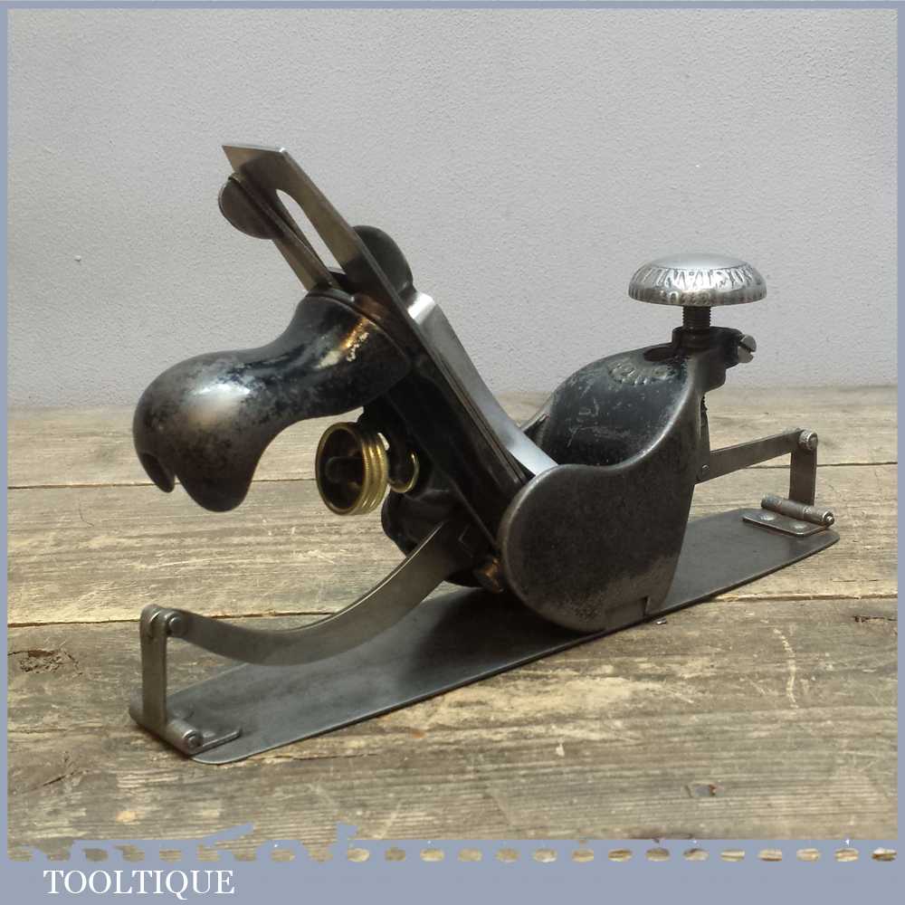 Vintage Stanley USA No: 113 Compass Plane With Original Pat Dated Iron ...