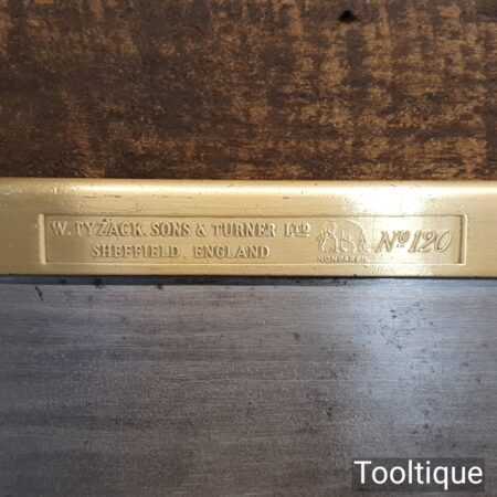 Vintage 12” W. Tyzack & Turner No: 120 Brass Back Dovetail Tenon Saw ...