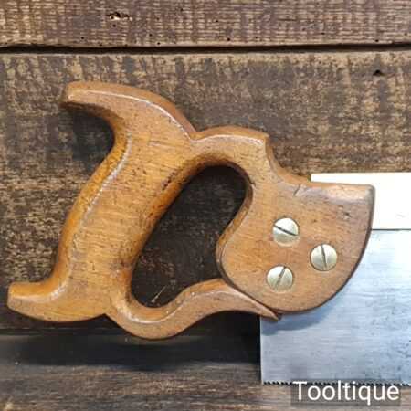 Vintage 12” W. Tyzack & Turner No: 120 Brass Back Dovetail Tenon Saw ...