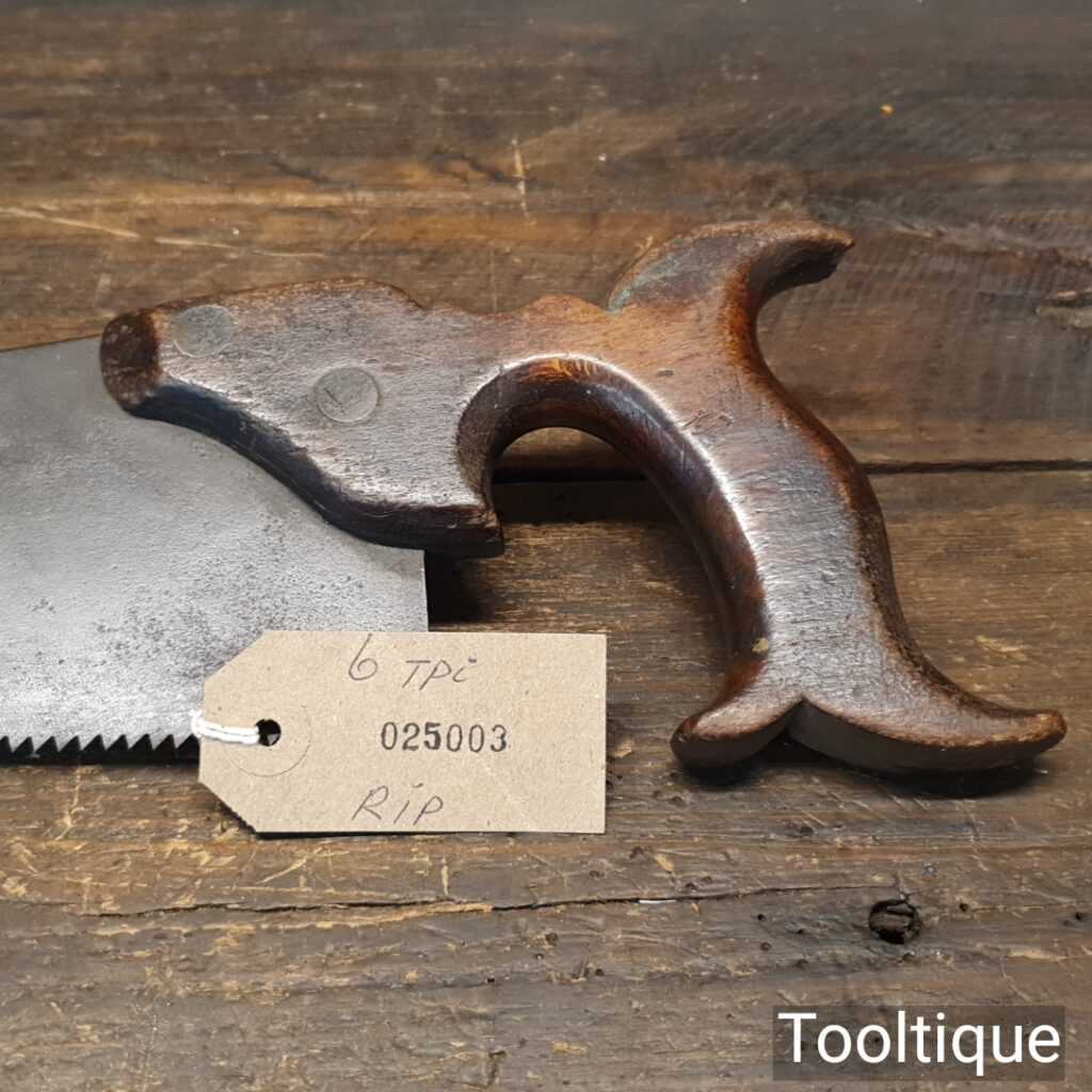 Vintage 19th Century 14” Rip Saw 6 TPI – Fully Refurbished Sharpened ...