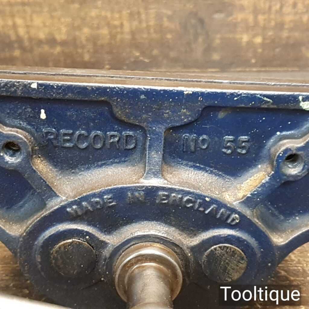 Vintage Record No: 55 Cast Steel Hand Vice 6 ½” Jaws – Good Condition ...