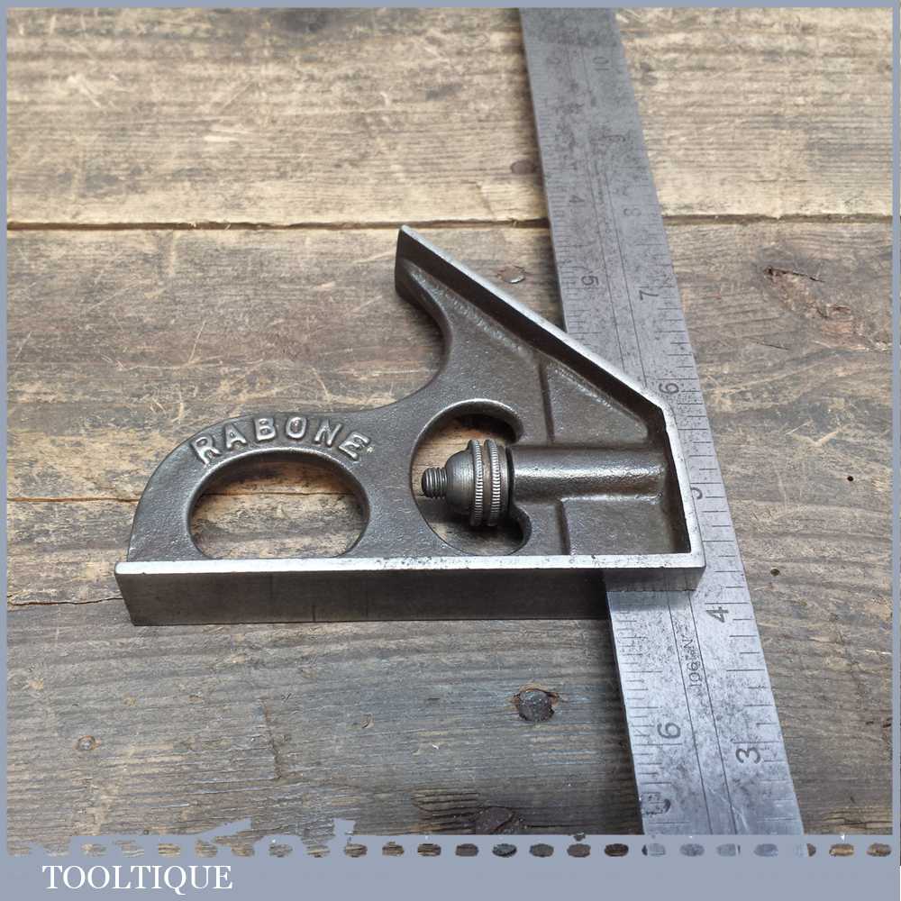 Vintage Rabone No: 1901 12” Adjustable Combination Heavy Duty Square ...