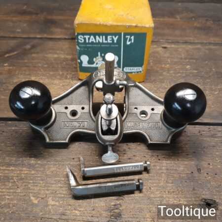 Vintage Boxed Stanley England No: 71 Hand Router Plane – Good Condition ...