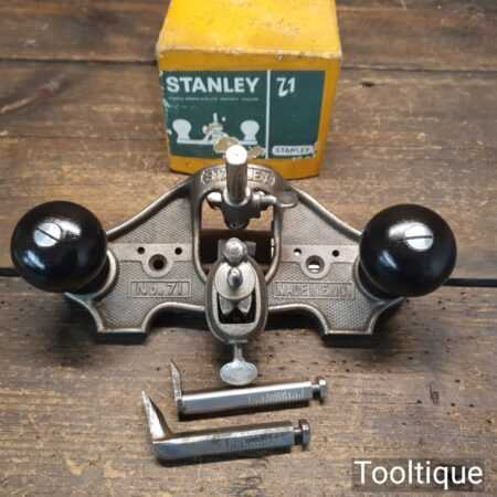 Vintage Boxed Stanley England No: 71 Hand Router Plane – Good Condition ...