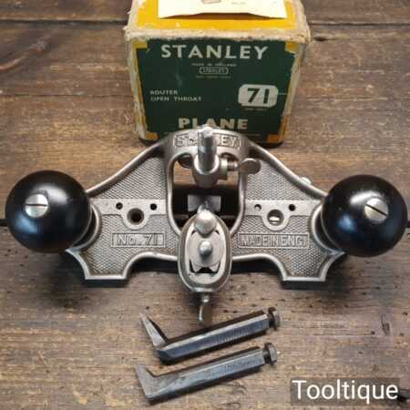 Vintage Boxed Stanley England No: 71 Hand Router Plane – Good Condition ...