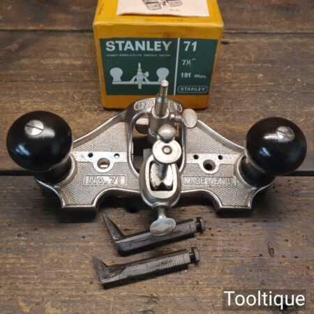 Vintage Boxed Stanley England No: 71 Hand Router Plane – Good Condition ...