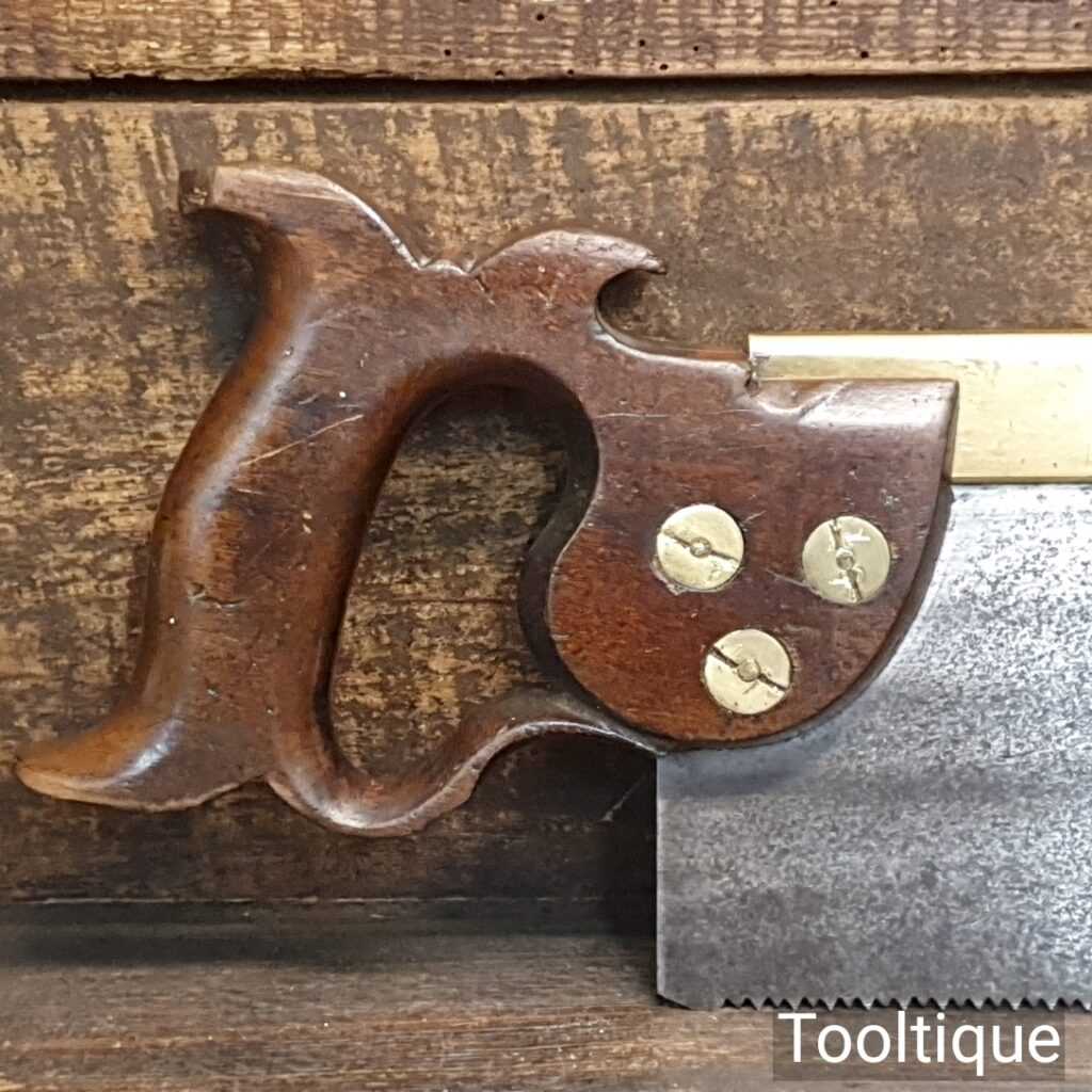 Vintage W. Tyzack Sons & Turner Nonpareil 16” Brass Back Tenon Saw ...