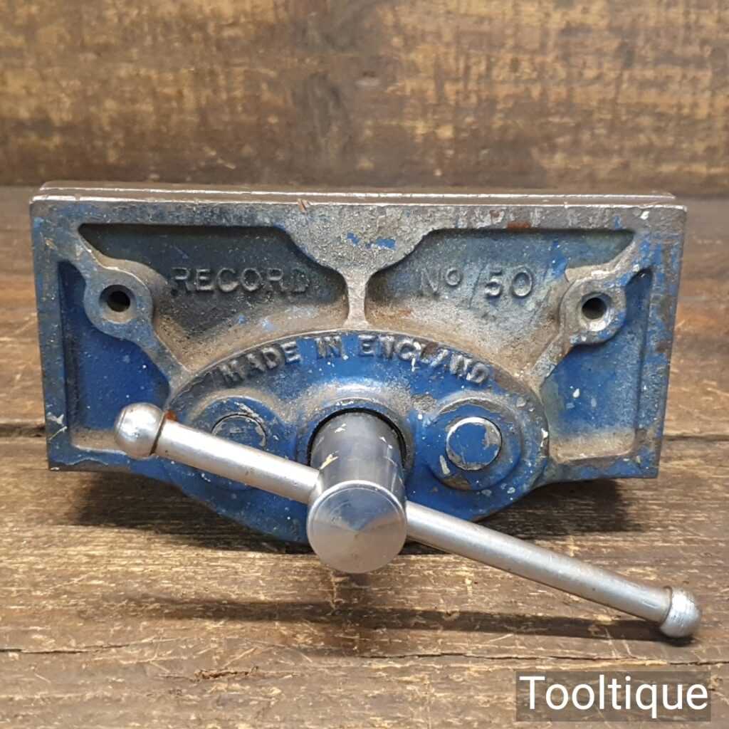 Vintage Record No: 50 Cast Steel Bench Vice With 6″ Jaws – Good ...