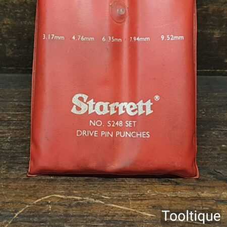 Vintage Starrett No 5248 Set Drive Pin Punches In Original Case | Tooltique