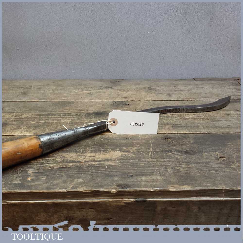 Vintage W Gilpin Swan Neck Mortice Chisel Measuring 21” Long | Tooltique
