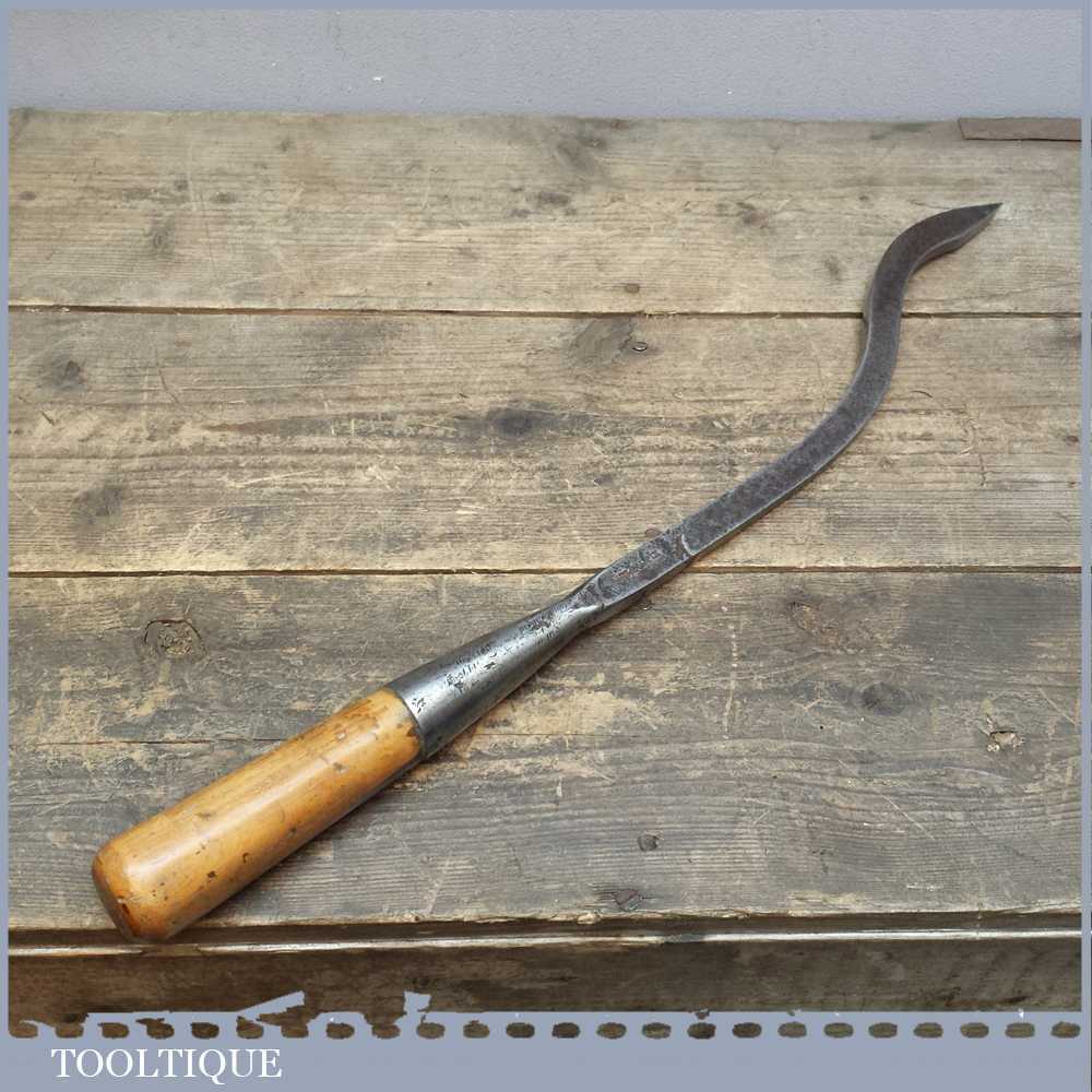 Vintage W Gilpin Swan Neck Mortice Chisel Measuring 21” Long | Tooltique