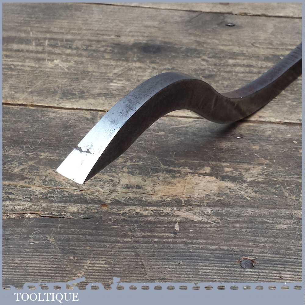 Vintage W Gilpin Swan Neck Mortice Chisel Measuring 21” Long | Tooltique