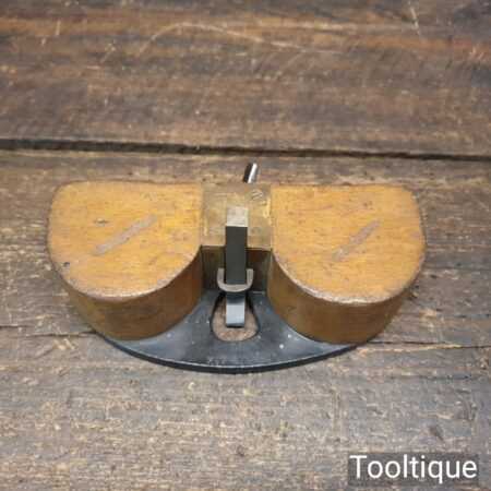 Vintage 6″ Beechwood Wooden Hand Router Ebony Sole – Sharpened Honed ...