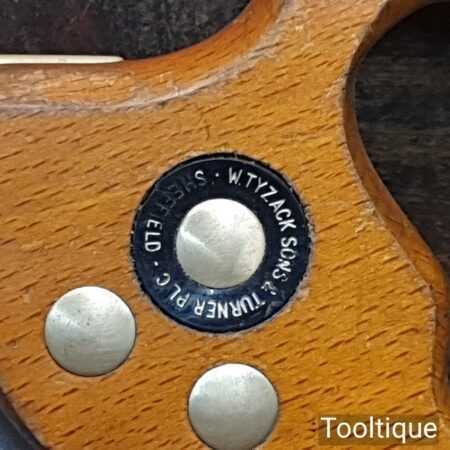 Crisp Vintage No: 120 W. Tyzack & Turner 12” Brass Back Tenon Saw 14 ...