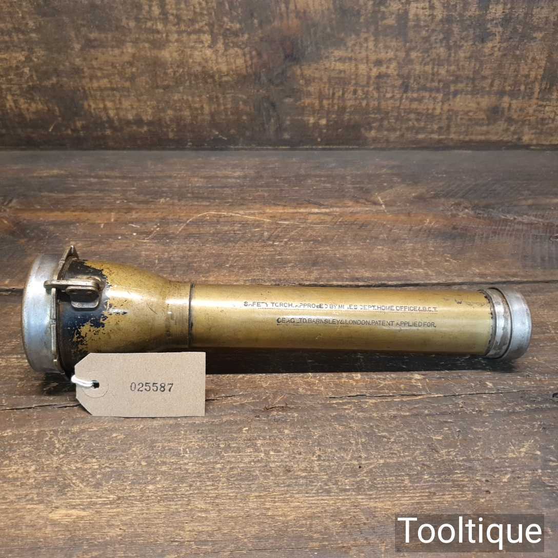 Vintage 1920’s Miners Brass Safety Torch – Original Condition | Tooltique