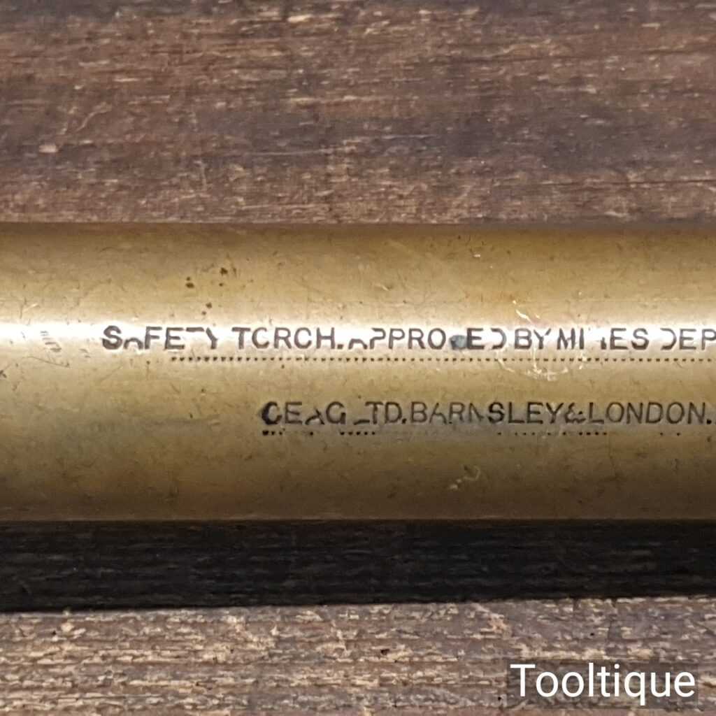 Vintage 1920’s Miners Brass Safety Torch – Original Condition | Tooltique