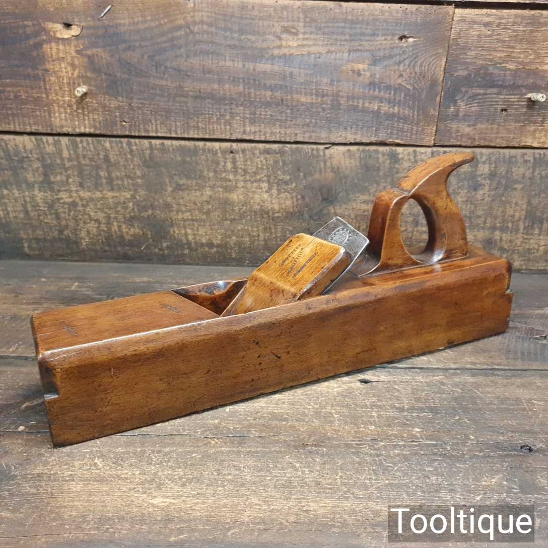 Vintage 17 ¾” Beechwood Badger Plane – Lapped Flat Ready To Use | Tooltique
