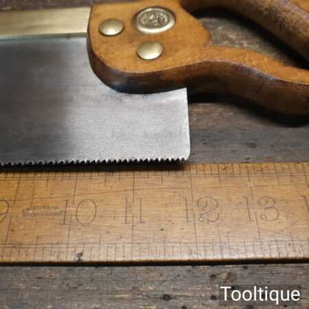 Vintage W. Tyzack & Turner No: 14B 12” Brass Back Tenon Saw 11 TPI ...
