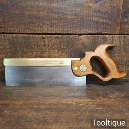 Vintage W. Tyzack & Turner Nonpareil 12” Brass Back Tenon Saw 15 TPI ...