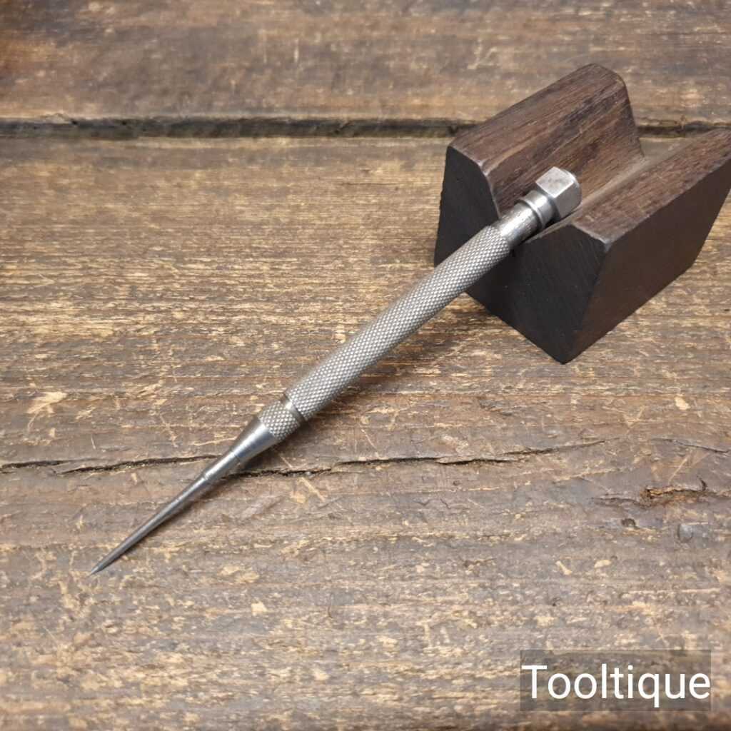 Vintage Moore & Wright Engine Turned Scriber – Good Condition | Tooltique