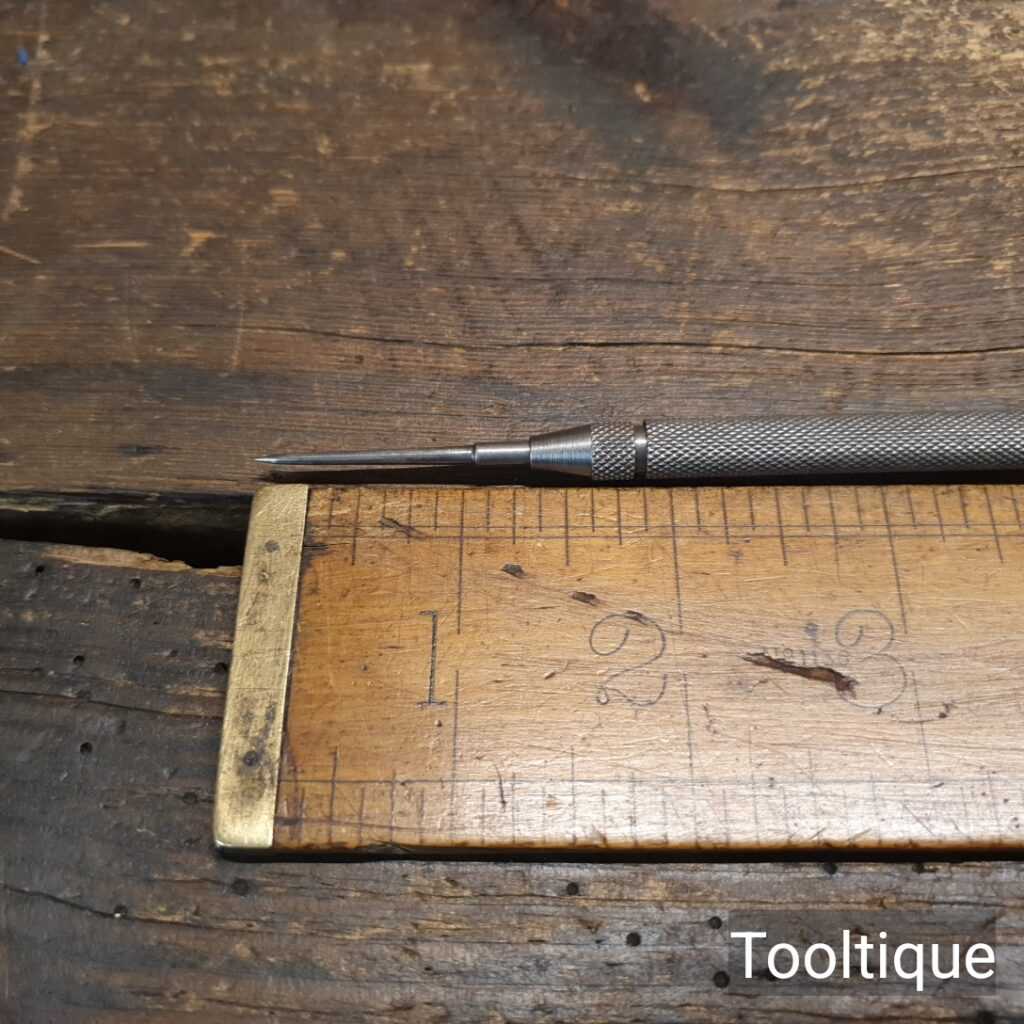 Vintage Moore & Wright Engine Turned Scriber – Good Condition | Tooltique