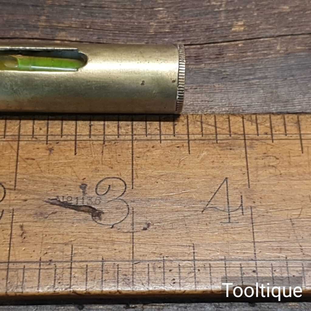 Vintage Machinist’s 3 ½” Brass Spirit Level – Original Condition ...