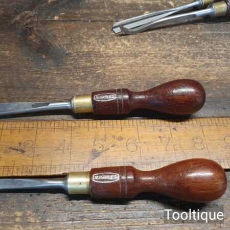 Vintage Part Set 4 Marples Block Cutter Carving Palm Chisels ...