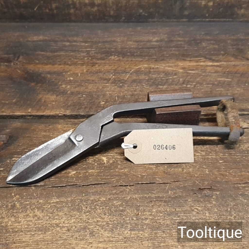 Vintage 10” Cranked Cast Steel Tin Snips – Sharpened Ready To Use ...