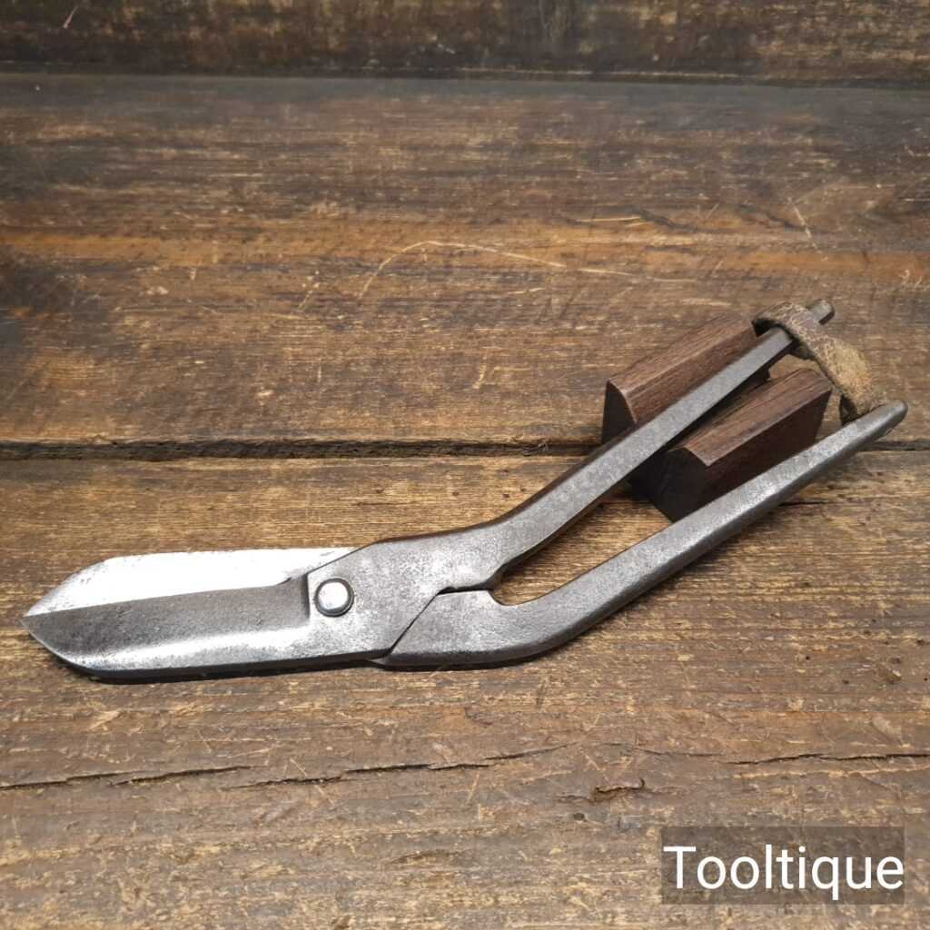 Vintage 10” Cranked Cast Steel Tin Snips – Sharpened Ready To Use ...
