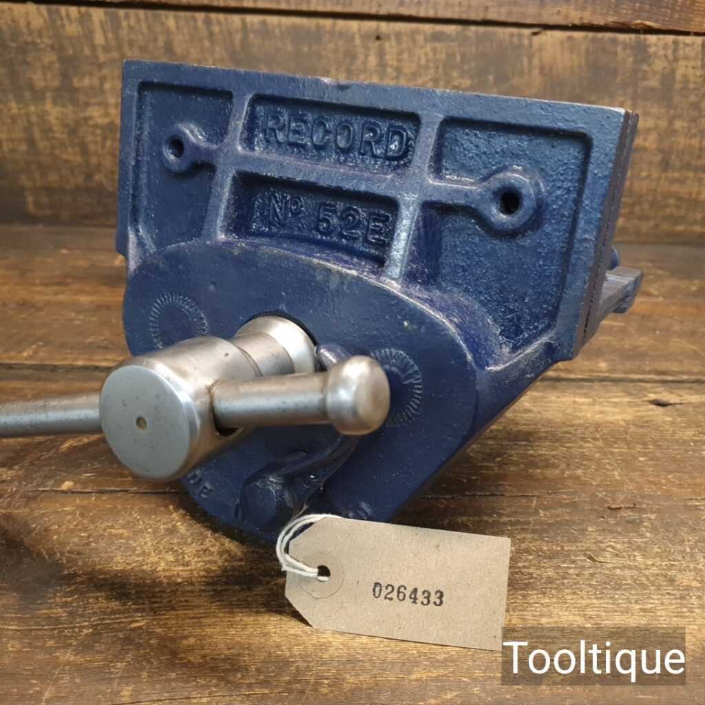Vintage Record No: 52E Quick-Release Woodworkers Vice – Fully ...