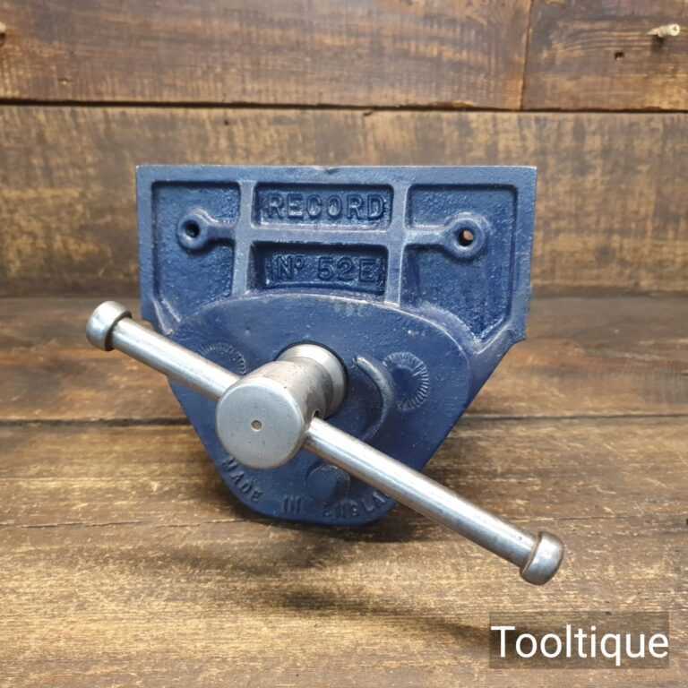Vintage Record No: 52E Quick-Release Woodworkers Vice – Fully ...