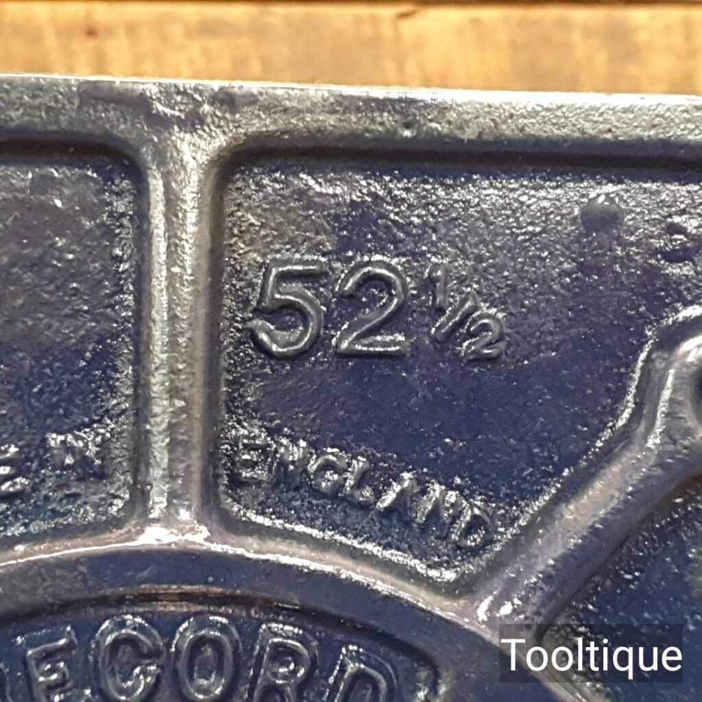 Vintage Record No: 52 ½ Quick Release Woodworkers Vice – Fully ...