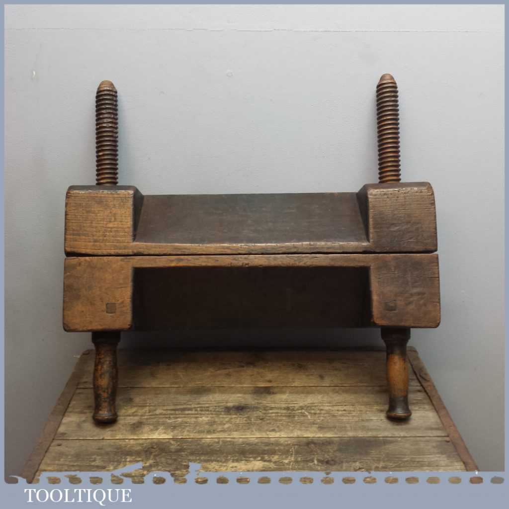 Rare Antique Hamson & Bettridge 23” Bookbinding Lying Finishing Press ...