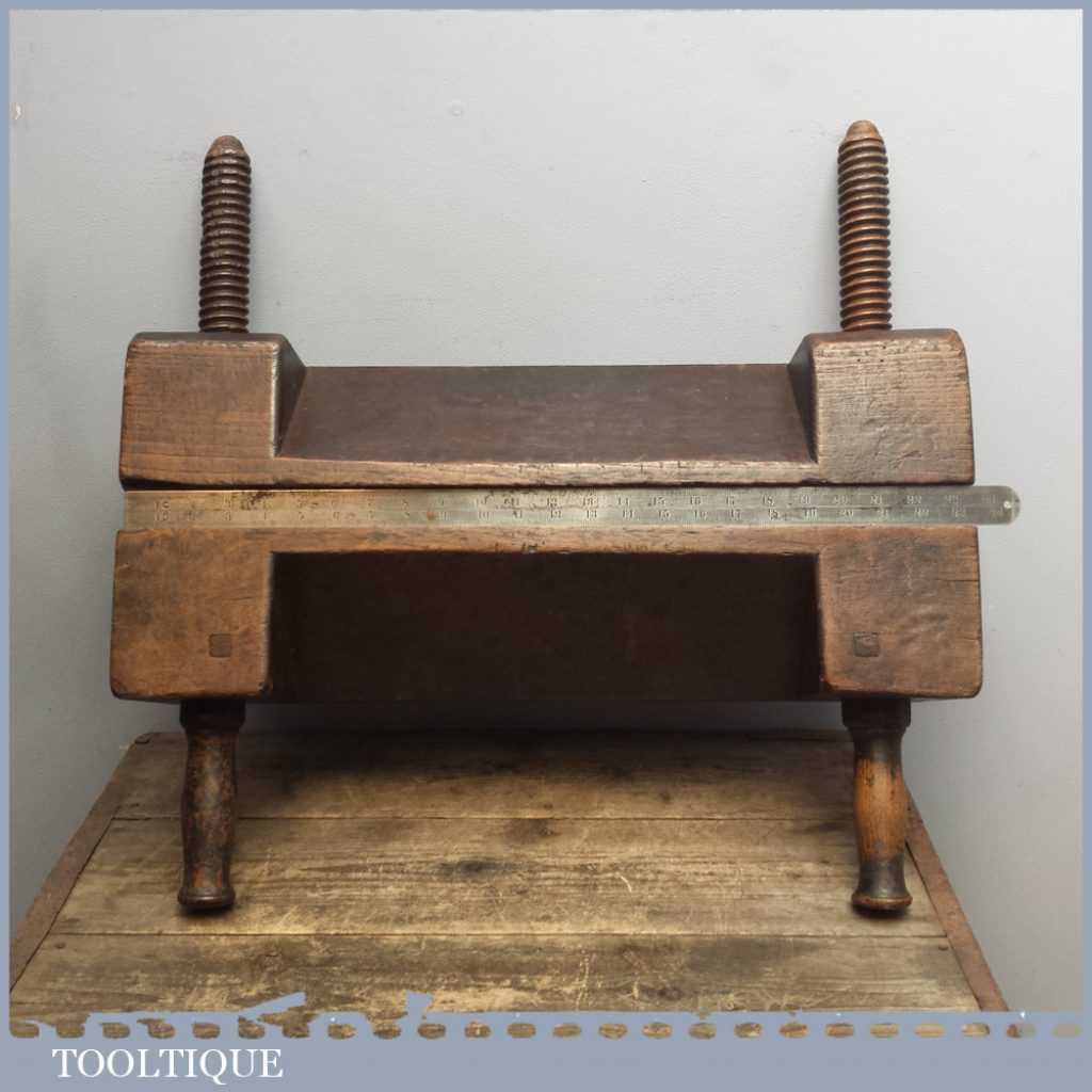 Rare Antique Hamson & Bettridge 23” Bookbinding Lying Finishing Press ...